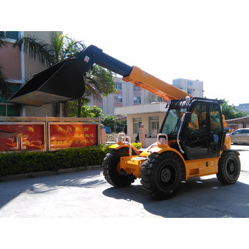 China Construction Machinery 4X4 Telehandler 4 ton Telescopic Forklift ...