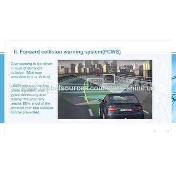 China Advanced Driver Assistance System, ADAS, GPS vehicle track recording, FCW, PCW, LDW, HMW ...