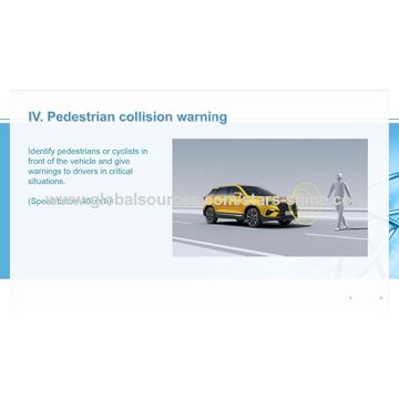 China Advanced Driver Assistance System, ADAS, GPS vehicle track recording, FCW, PCW, LDW, HMW ...