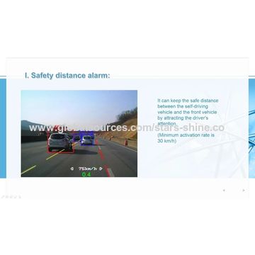 China Advanced Driver Assistance System, ADAS, GPS vehicle track recording, FCW, PCW, LDW, HMW ...