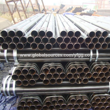 China BS EN 1387 MEDIUM Black Painted or Oiled ERW Carbon Steel Pipe on ...