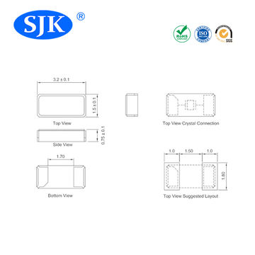 China SMD Tuning Fork Crystal with 3215 32.768K 7pF Watch Crystal Resonator on Global Sources ...