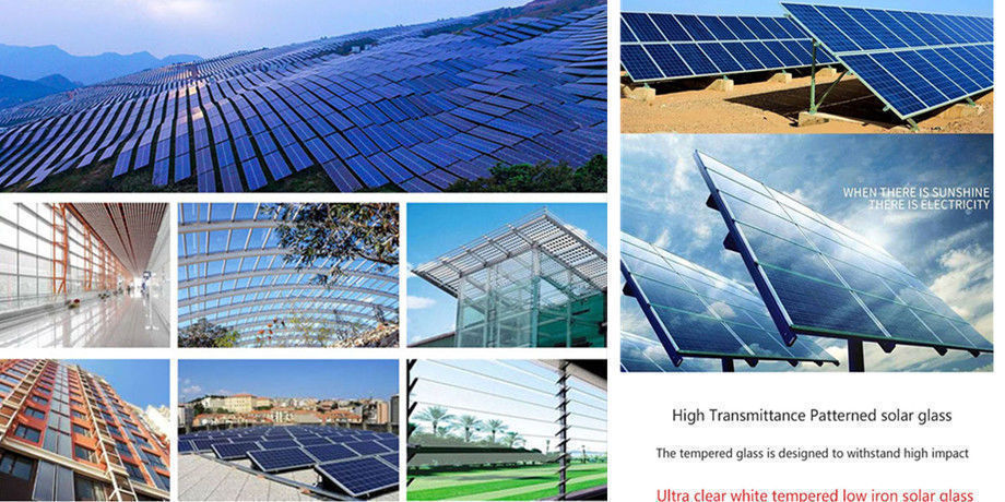 China 3.2mm 4mm High Transparent Solar Panel Tempered Glass on Global ...
