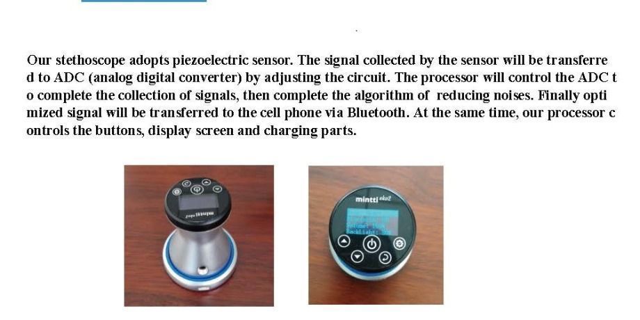 China Telemedicine Wireless Digital Stethoscope Medical Stethoscope For ...