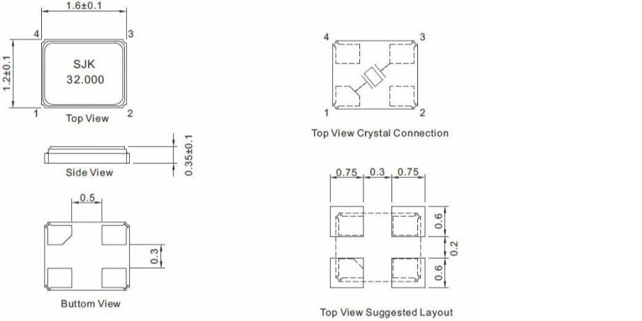 China SMD Quartz XTAL 1612 27.12MHz 8pF 10ppm Crystal Resonator on ...