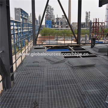 China Steel bar grating, light duty, 305/40/100G, tooth surface ...