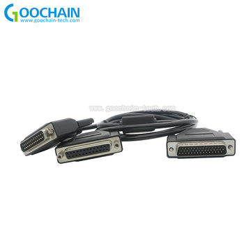 China DB44 Male to Serial DB25 Male 2 Way Splitter Cable DB44-to-DB25 ...