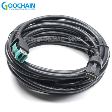 China 12V Powered USB Cable to 2x4pin 8P Connector USB Cable, Easy to ...