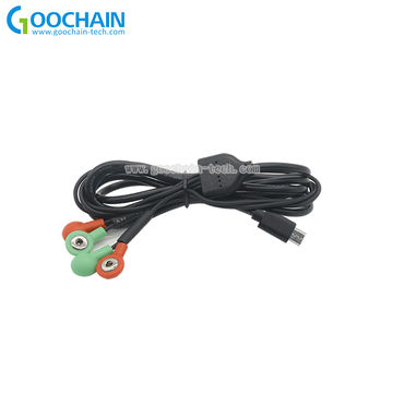 China USB AM To 2.5MM ECG Snap, USB 4 Ways Y Splitter Medical Cable on ...