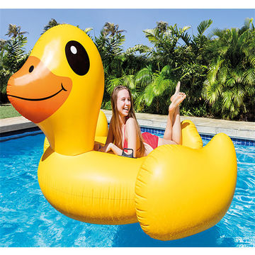China Hot selling Big yellow duck inflatable animal floating bed on ...