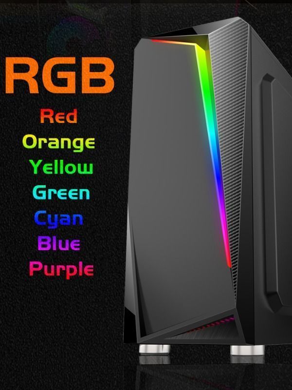 China PC deluxe itx tower table card reader transparent colourful RGB ...