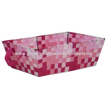 China Nylon Webbing Woven Storage Basket on Global Sources,Nylon Basket ...
