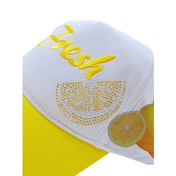 China Wholesale Embroidered Hot Rhinestone Transfer Printing Lemon ...