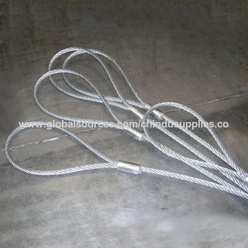 China High Strength Clear Wire Rope Sling 100mm -3000mm on Global ...