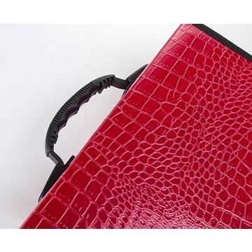 China 256 capacity cd bag pu red crocodile skin zipper portable wallet ...