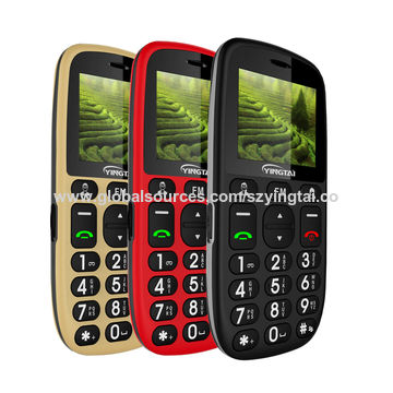 China 2.2 inch 2G GSM MTK chipset dual sim big button senior function ...