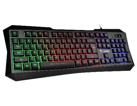 China Colorful Backlit Gaming Keyboard, 6 keys Anti-Ghosting, Combined ...
