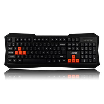 China Colorful Backlit Gaming Keyboard, 6 keys Anti-Ghosting, Combined ...