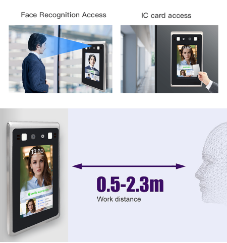 Dynamic Facial Recognition touch screen Time Attendance Recorder ...