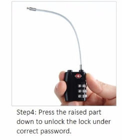 China High quality cheap JASIT TSA719 Zinc Alloy 3-Digit Password TSA ...