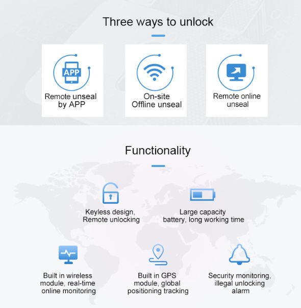 China Smart container padlock with GPS tracking function to keep the ...