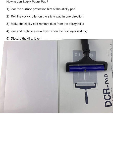 Cleanroom Sticky Pad Remove Dust Sticky Paper For Silicone Roller, Dust ...
