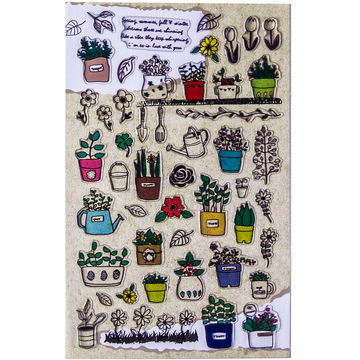 China Resin Epoxy sticker Clear Epoxy Resin Sticker Custom Cartoon ...