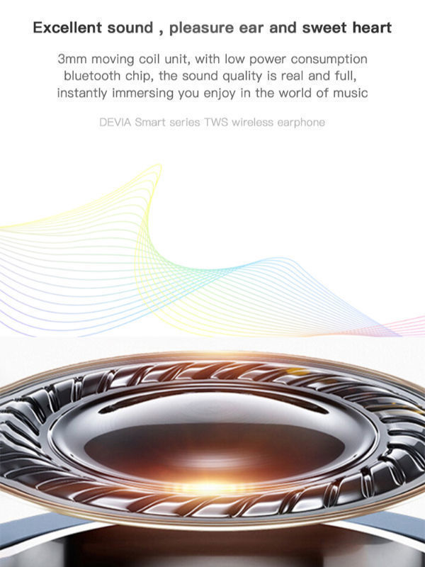 Devia tws earbuds auricolare v5.0 headset earphone i12 tws wireless ...