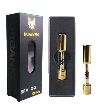 China Wholesale Muha Meds Vape Cartridge 0.8ml Vaporizer Gold Tank ...