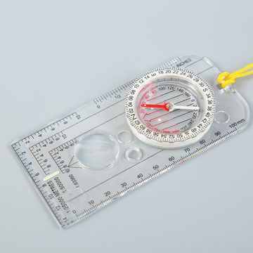 China Military Orienteering Navigation Compass 1:50000 Scale Ruler ...