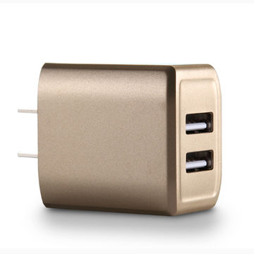 China OEM 5V 2.4A Wall Charger Dual Port USB Travel AC Adapter Portable ...