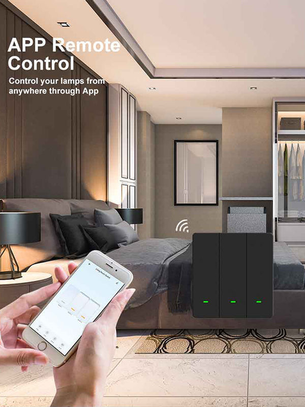China Remote Button Control Switch 1/2/3 Gang Wall Lighting Switch ...