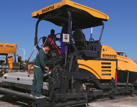 China Road Paving Machines 24Tons 9m Width Shantui Paver SRP90S PLUS Factory Price on Global ...