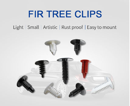 China Plastic push rivet barbed fasteners pine tree clips fir tree ...