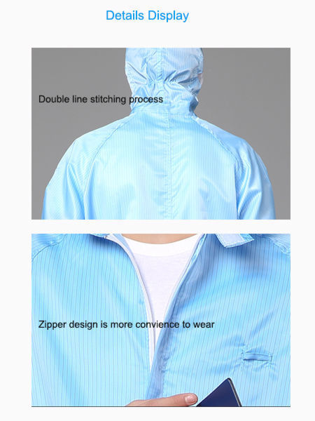 China OEM Service Professional Unisex Launderable Cleanroom Suit on ...
