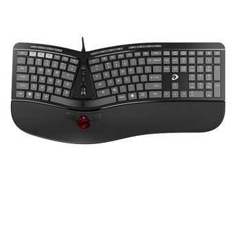 China Ergonomic wired trackball keyboard office desktop for computer on ...