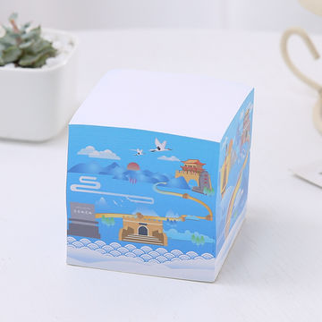China Memo pallet sticky note pad cube custom printing page marker ...