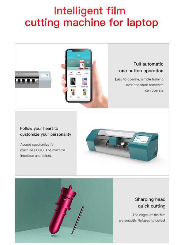 Devia Hydrogel film raw screen protector sheet materails cutting machine plotter for mobile ...