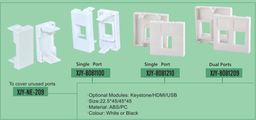 China NEPCI 45*45mm faceplate cover for keystone/USB module XJY-8081210 ...