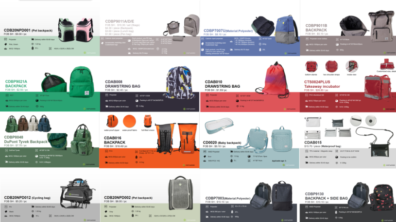 China Newest BACKPACK, with promotion price, China new design BSCI ...