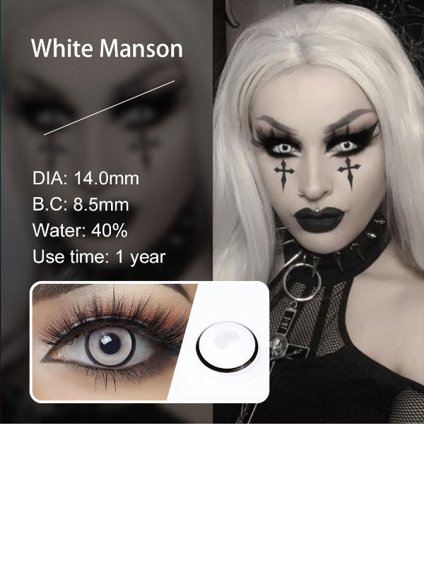 China White out contacts lenses cosplay on Global Sources,white out ...