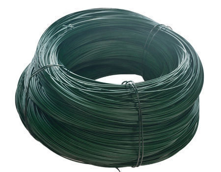 China Green galvanized iron wire covered PVC coated iron wire on Global ...