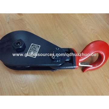 China US type pulley block with hook , H418 type on Global Sources,US ...
