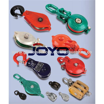 China US type pulley block with hook , H418 type on Global Sources,US ...