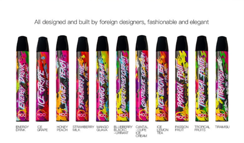 China MGO Rechargeable Disposable E-cig Vape Bar Up to 1800Puffs Mesh ...