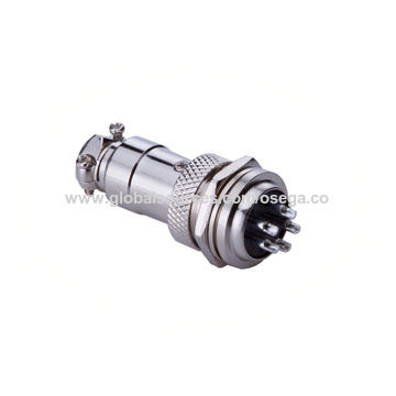 China GX16 6 Pin Electronic Connector Ordinary screw type aviation plug ...