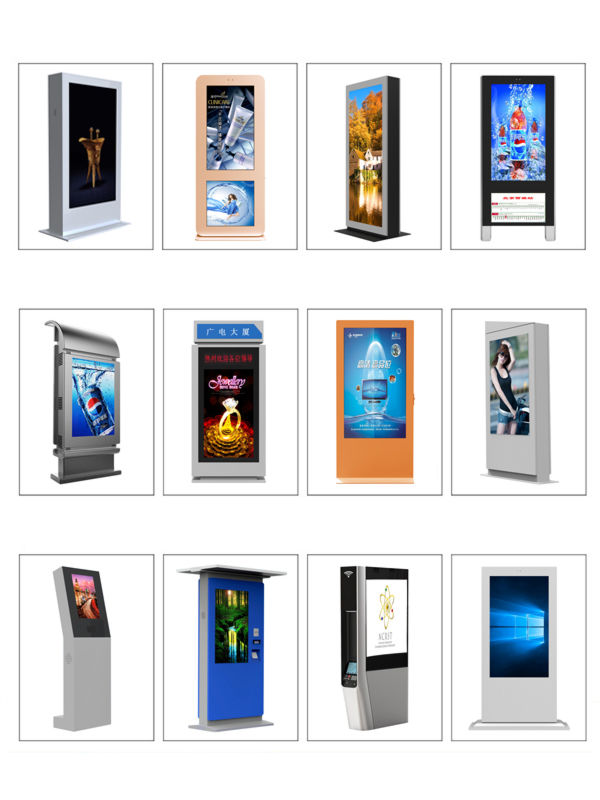 China Waterproof 55 inch motion sensor advertising lcd screen with ...