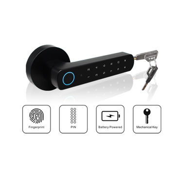China Wireless keypad door lock fingerprint and password smart door ...