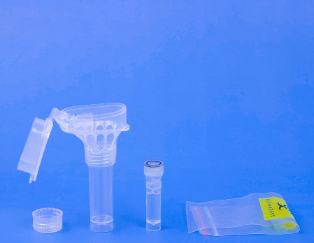 China Disposable saliva collection kit with 10ml funnel sample ...