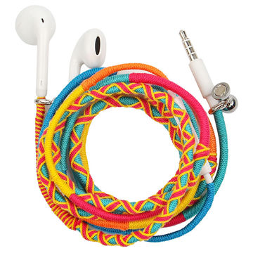 China URIZONS Hand Made Thread Wrapped Tangle-free Rope Earphone ...